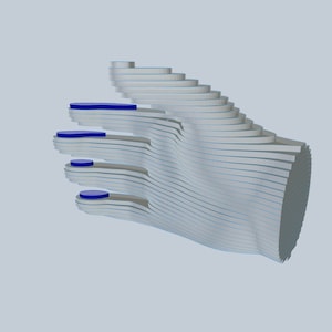 3D Hand Sculpture - SVG/DXF/AI Digital File - for Glowforge, Scroll Saw ...