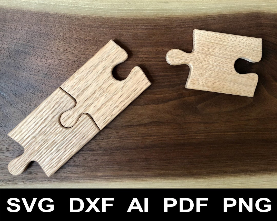 Puzzle Piece Charcuterie Board SVG Template: Connectable Woodworking ...