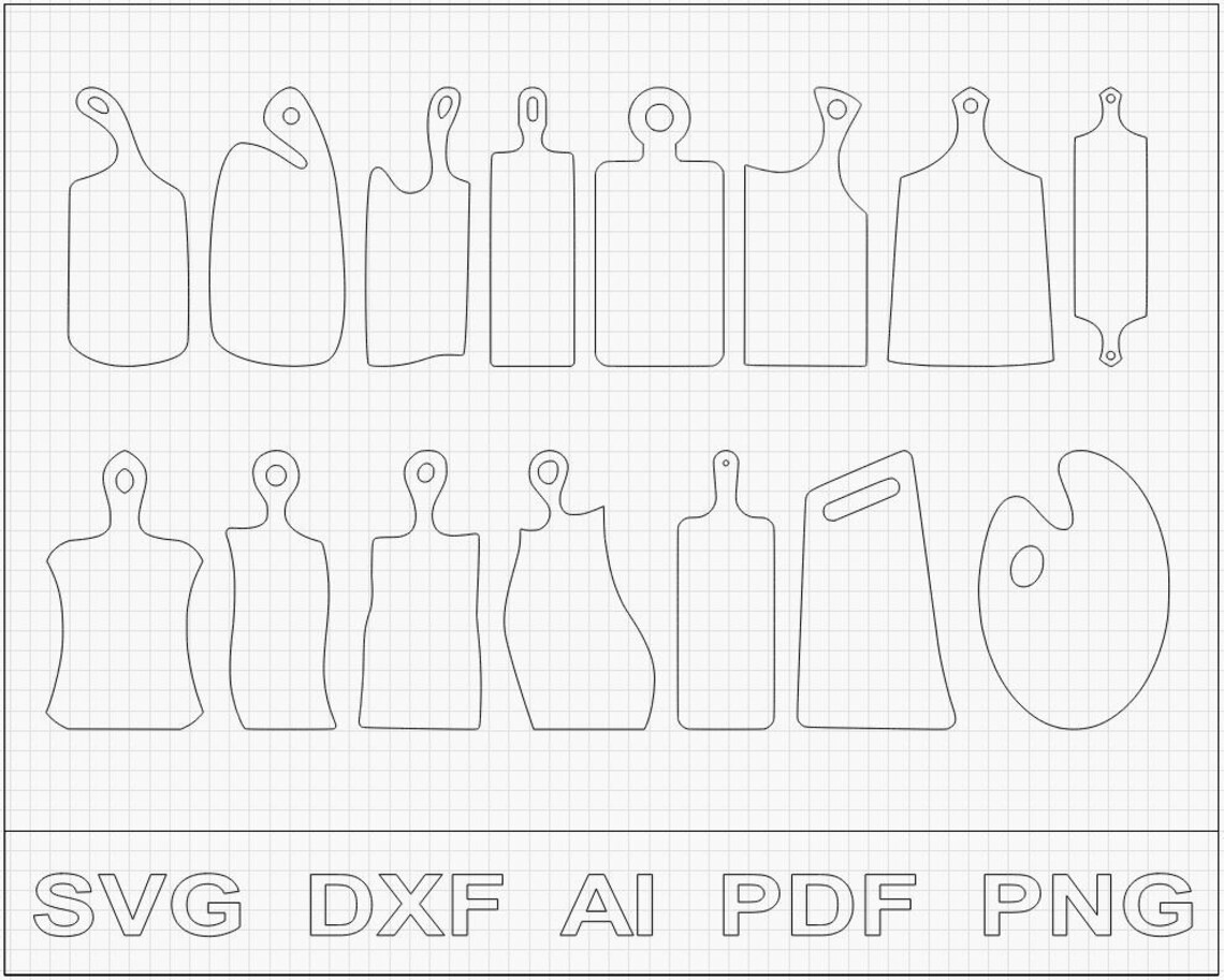 Set 1: 15x Charcuterie Serving Board Pattern Templates SVG / - Etsy Canada