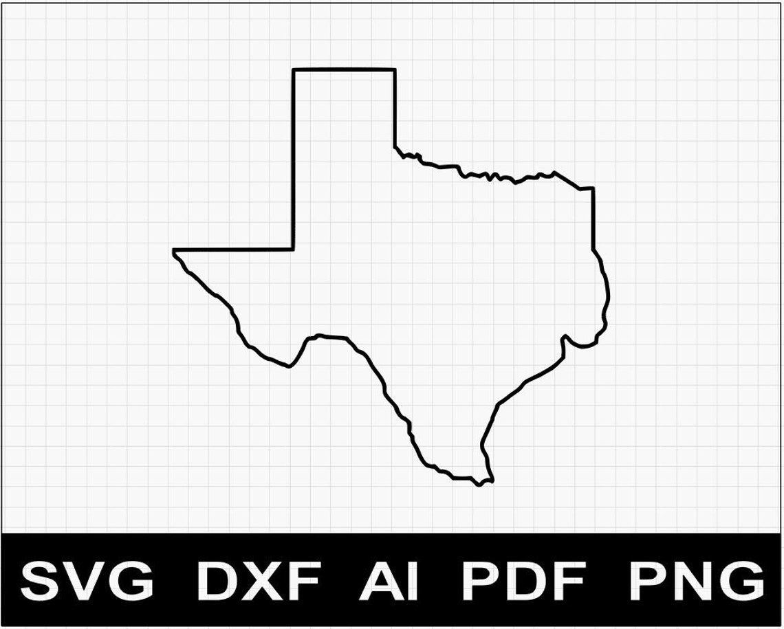 Texas State SVG Vector Image Pattern for CNC Cricut - Etsy