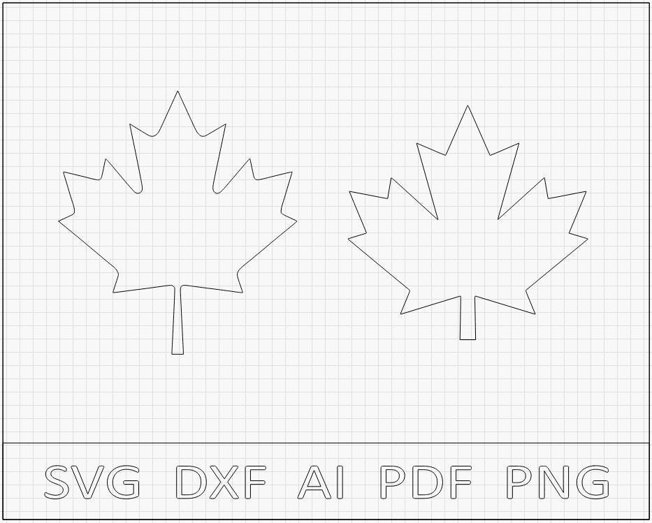 Canadian Maple Leaf SVG: Laser Cut File (digital Download) - Etsy