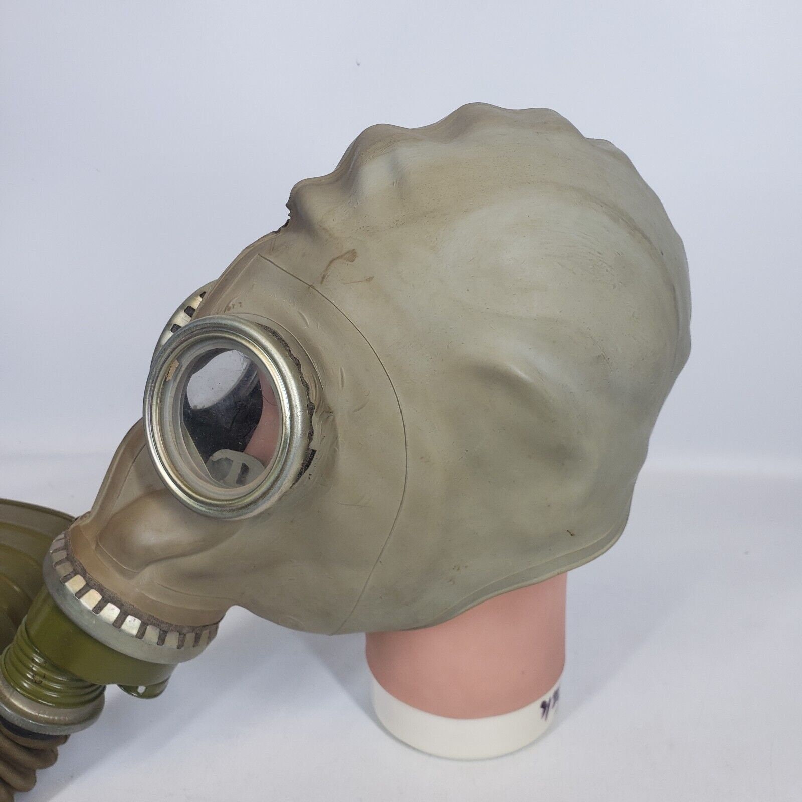 Vintage 1960's Eastern Bloc Era Gas Mask and Cannister With Hose. NO ...