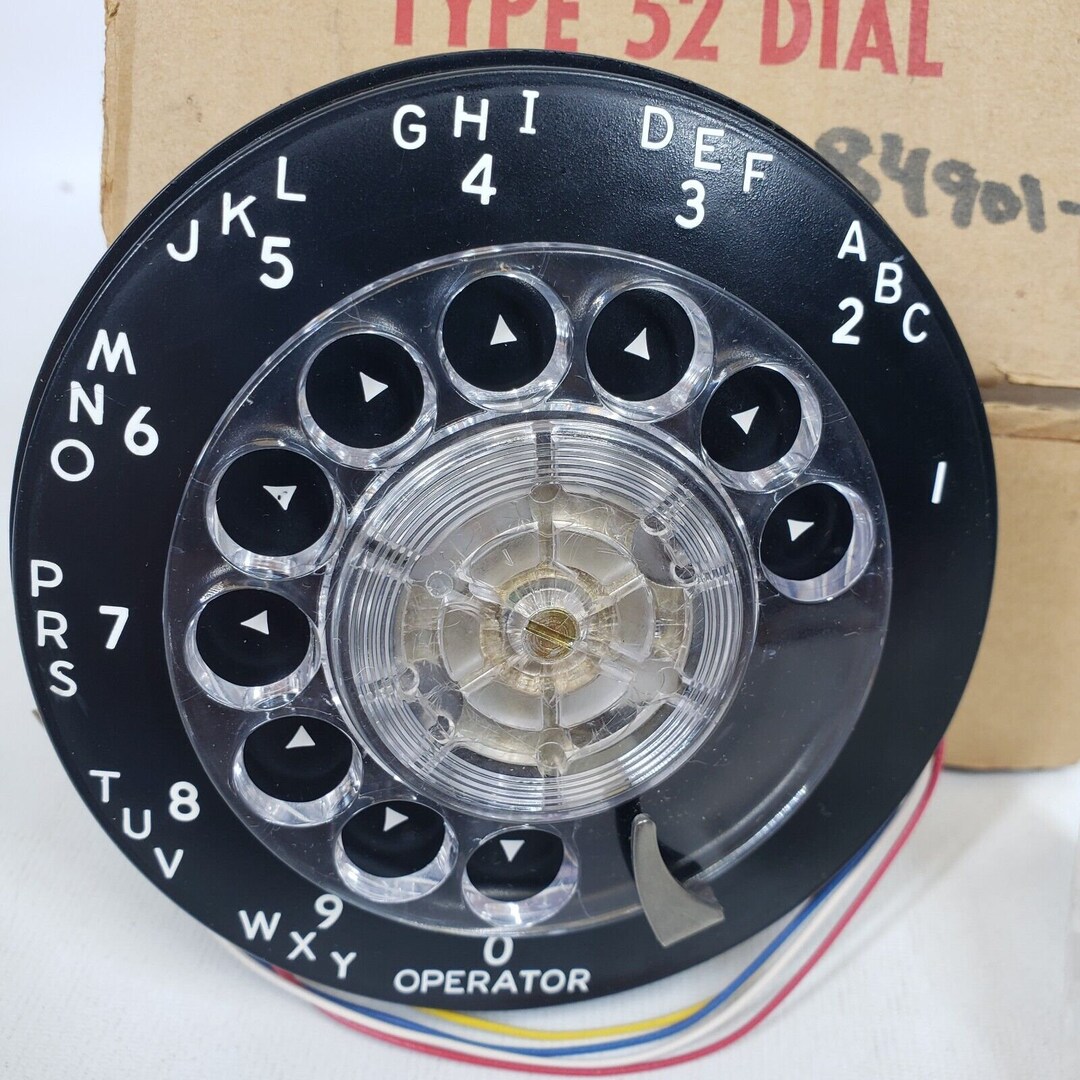 1970 GTE Automatic Electric Type 52 Rotary Telephone Dial D-84901-A ...