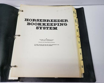 Horse Breeding Book - Etsy