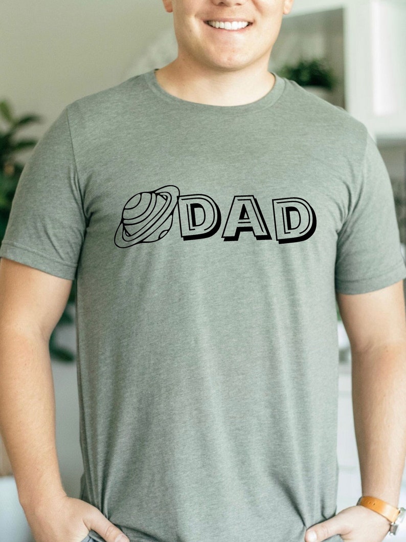 Dad With Planets - Matching Family Shirts - Dad of Birthday Boy - Outer ...