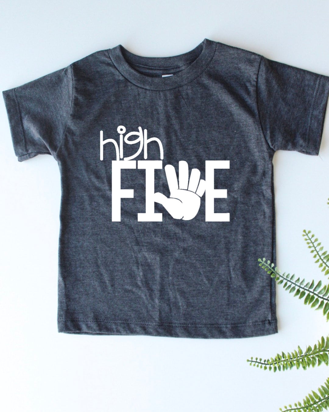High Five - 5th Fifth Birthday Shirt - 5 Years Old - Graphic Tee ...