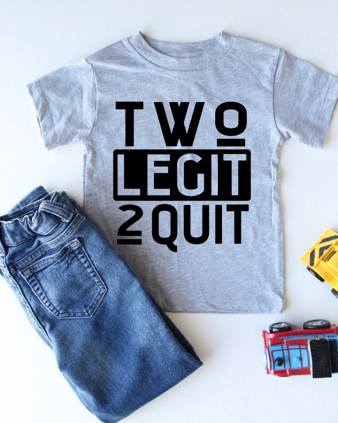 Two Legit 2 Quit 2nd Birthday Shirt Two Years Old Two - Etsy