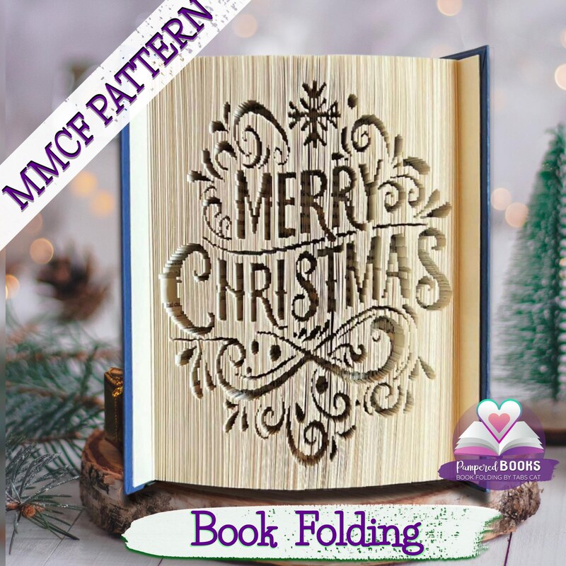 Book Folding Christmas Patterns Ornaments - Etsy