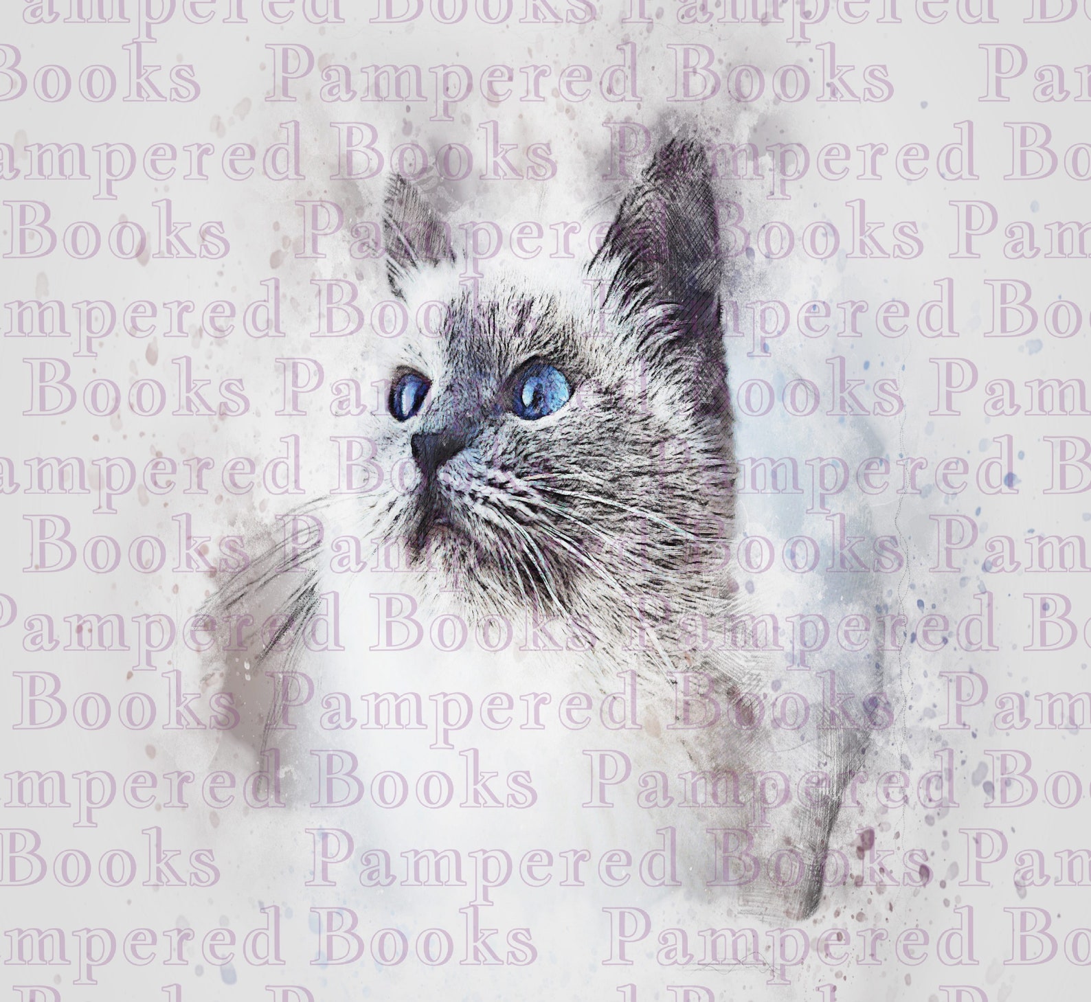 Cat Watercolor Fore Edge Book Folding Pattern: DIY Photo Strip (digital ...