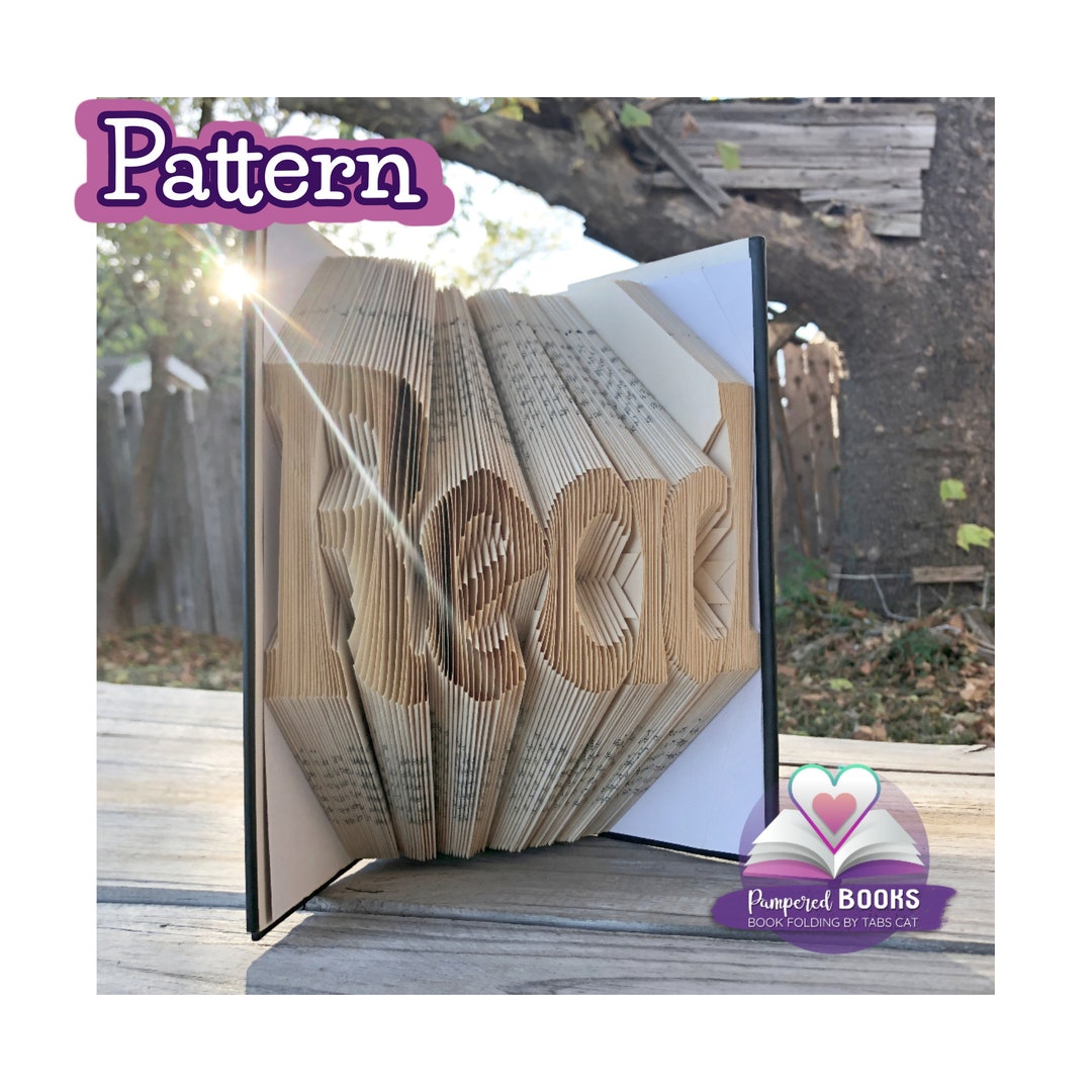 Read | Folded Book Pattern | DIY Book Worm Gifts | Instant Download ...