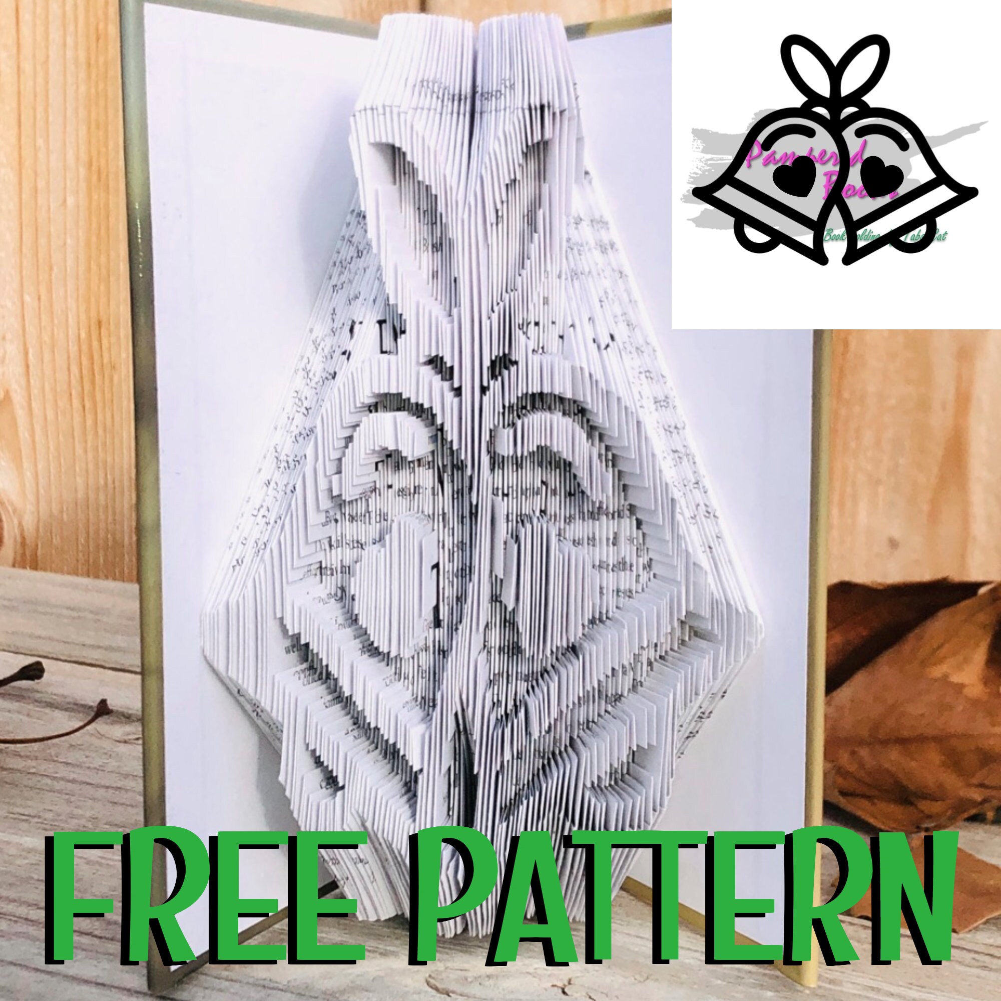 Love Heart Book folding pattern: 4 sizes bundle 1 Free | Etsy