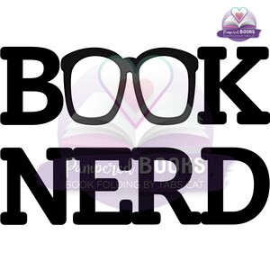 Book Nerd Glasses Folded Book Pattern | DIY Bookworm Gifts | +1 Free ...