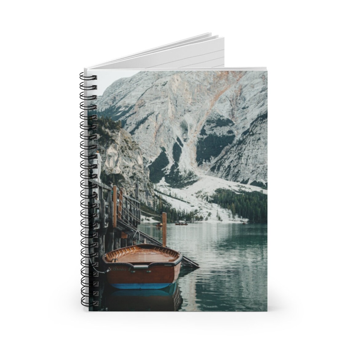 Mountain Scene Journal / Snowy Mountain Scene Journal / | Etsy