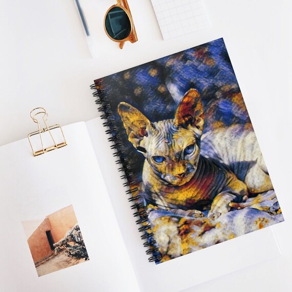 Retro Cat Notebook Cat Lovers Notebook Funny Cat Notebook | Etsy