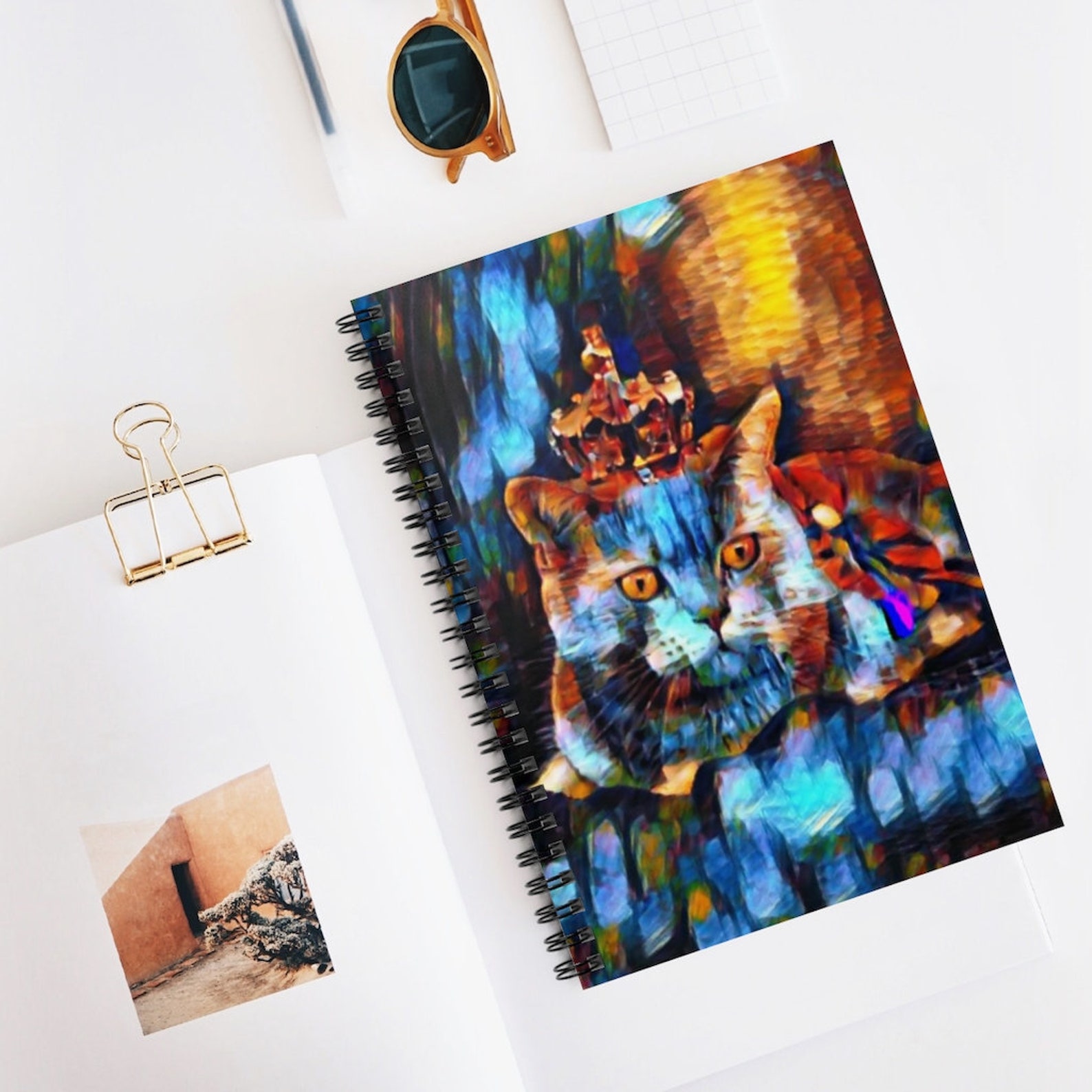 Retro Cat Notebook Cat Lovers Notebook Funny Cat Notebook | Etsy