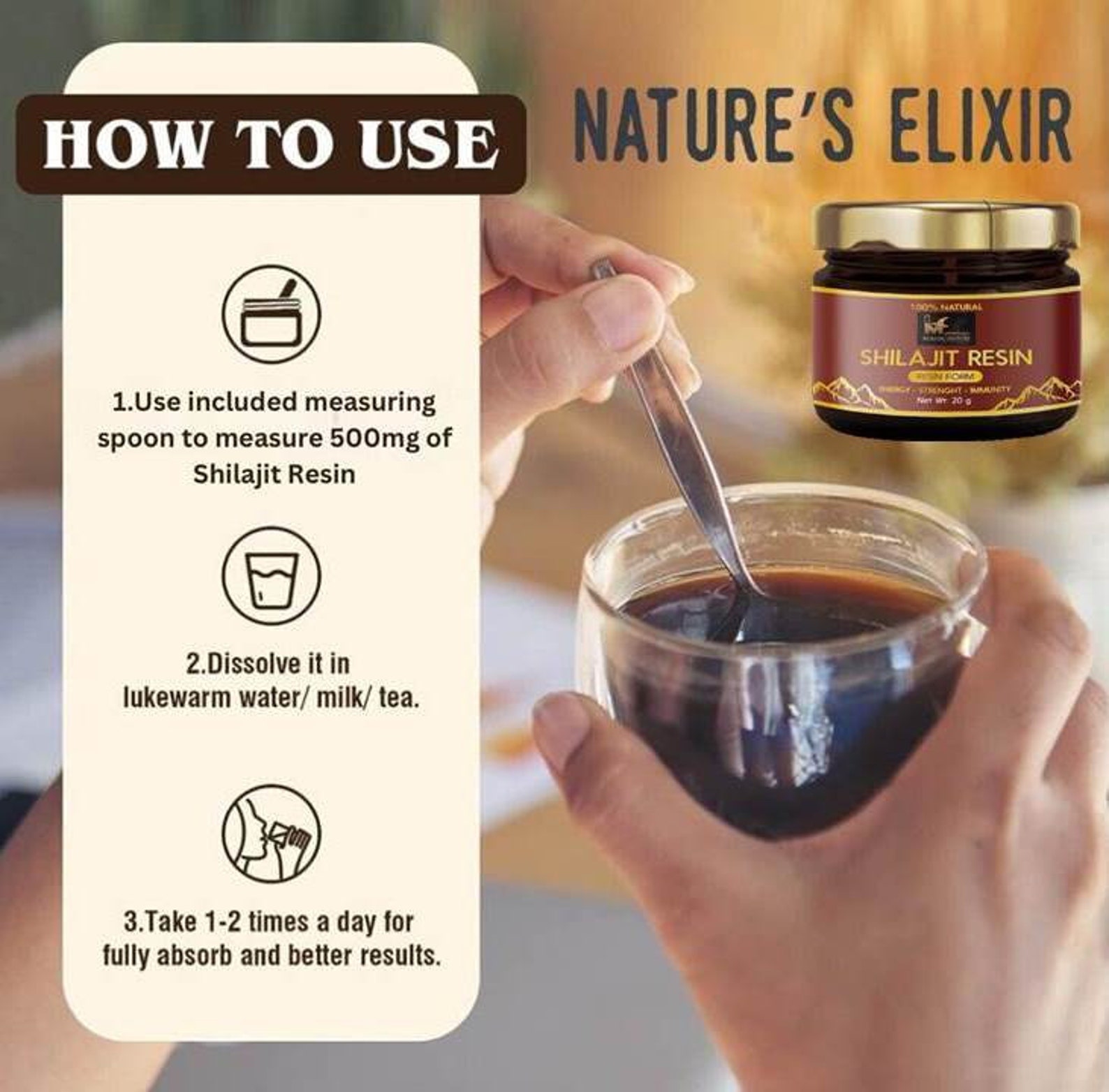 Organic 100% Pure Himalayan Shilajit Resin ( Handmade Process ) - Etsy
