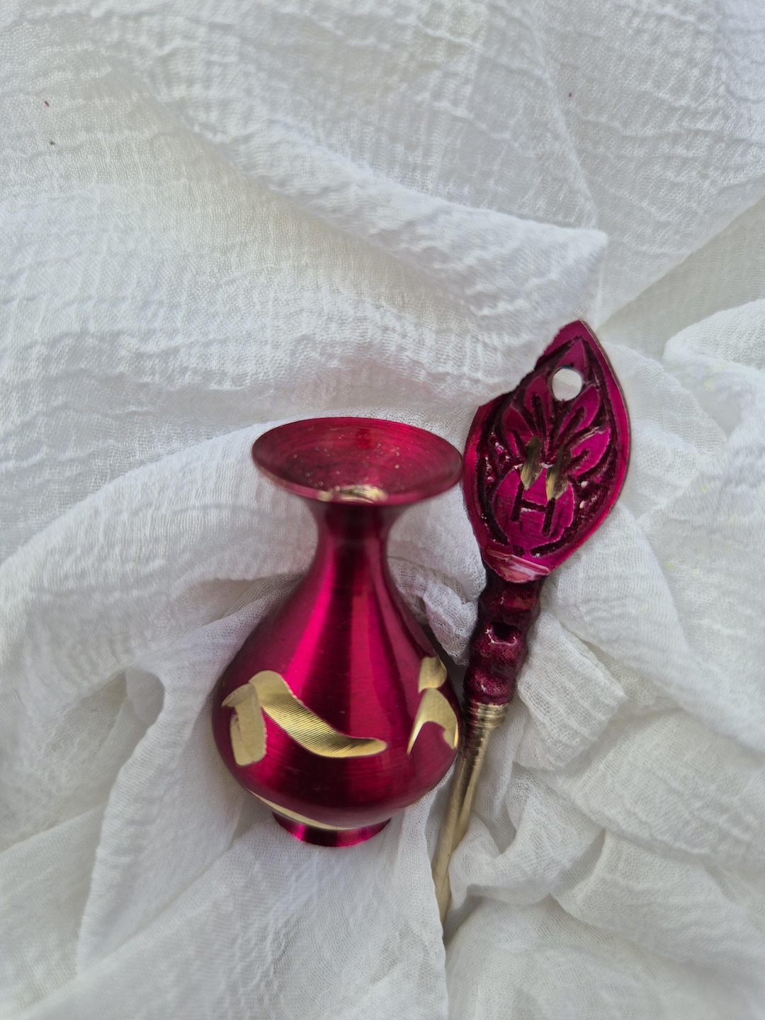 Handmade Craft Brass Made Surma Dani for Women to Carry Eyelliner ...