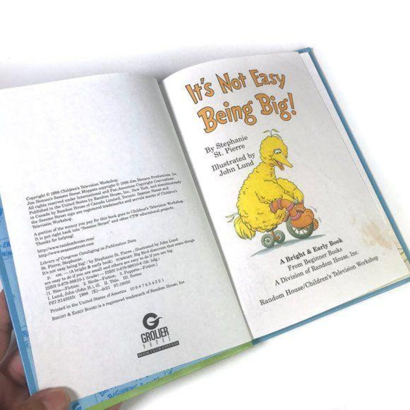 Vintage Sesame Street Not Easy Being Big First Edition Retro - Etsy