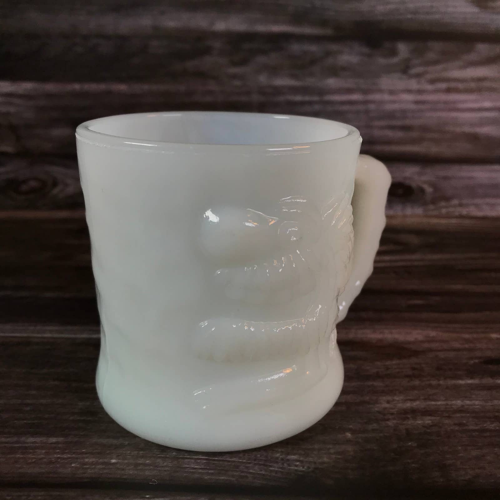 Fire King Milk Glass GROG MUG by BC Comics Johnny Hart Caveman Vintage ...