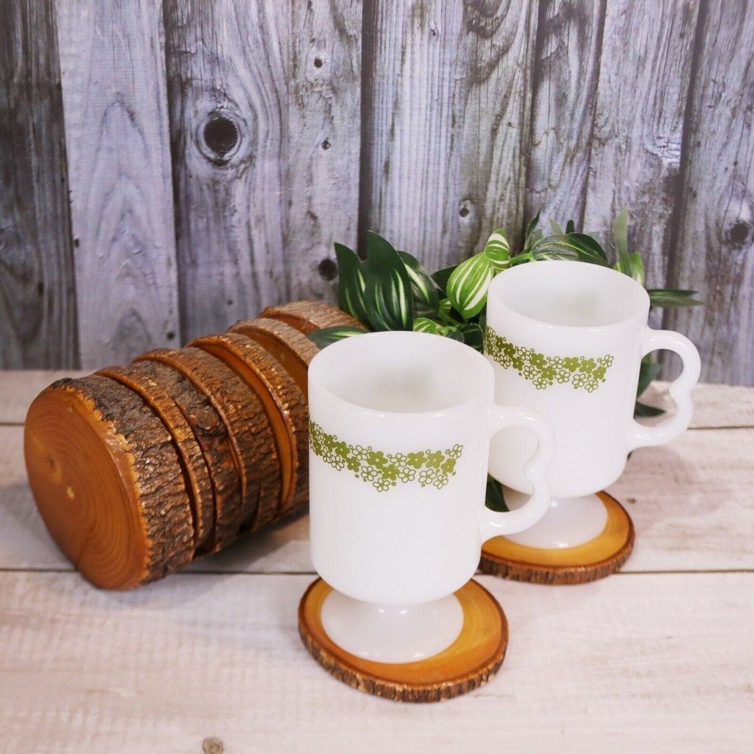 Vintage Log Slice Coasters in Log Holder Live Edge Tree Bark Unique - Etsy