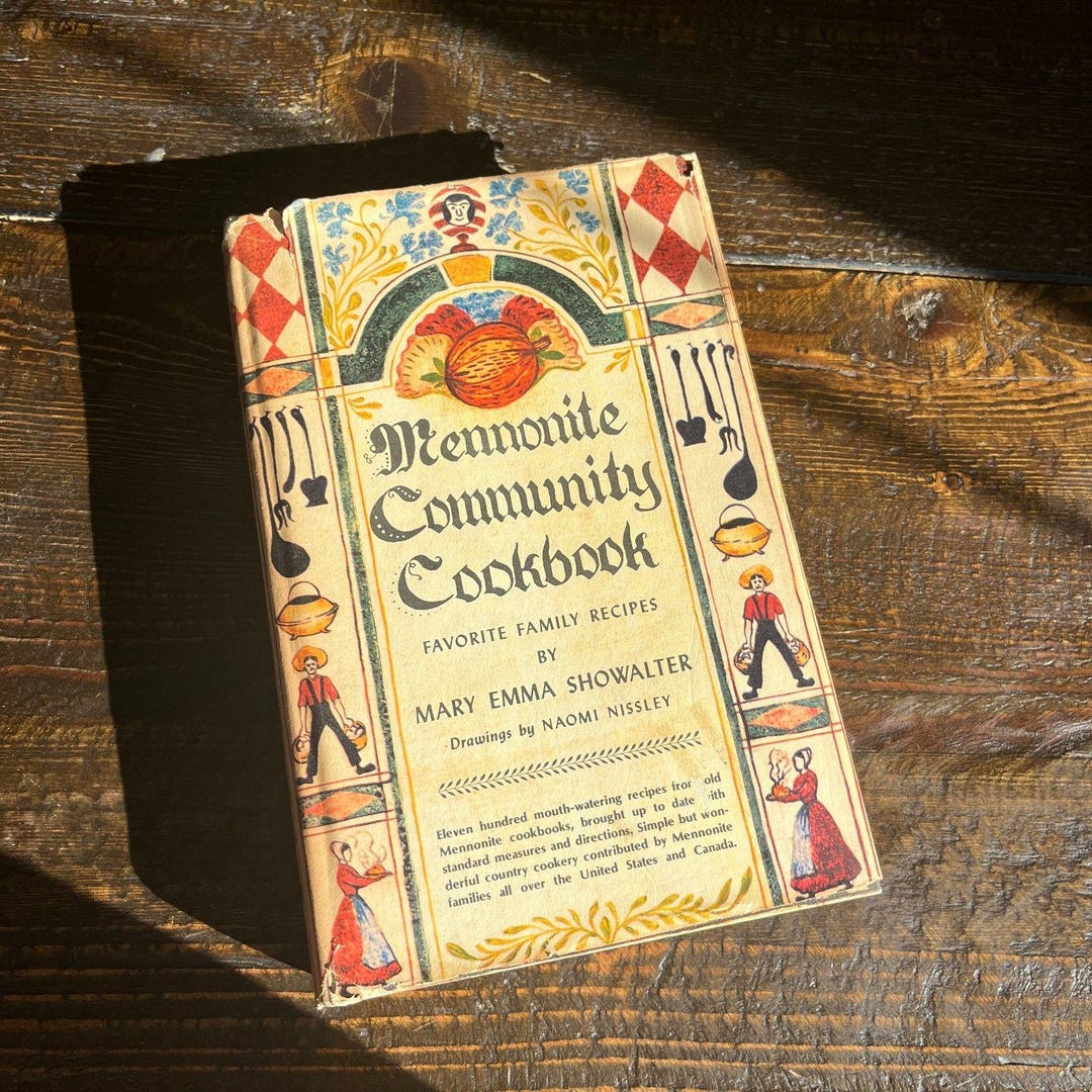 Mennonite Community Cookbook Mary Emma Showalter 1972 Hardcover With ...