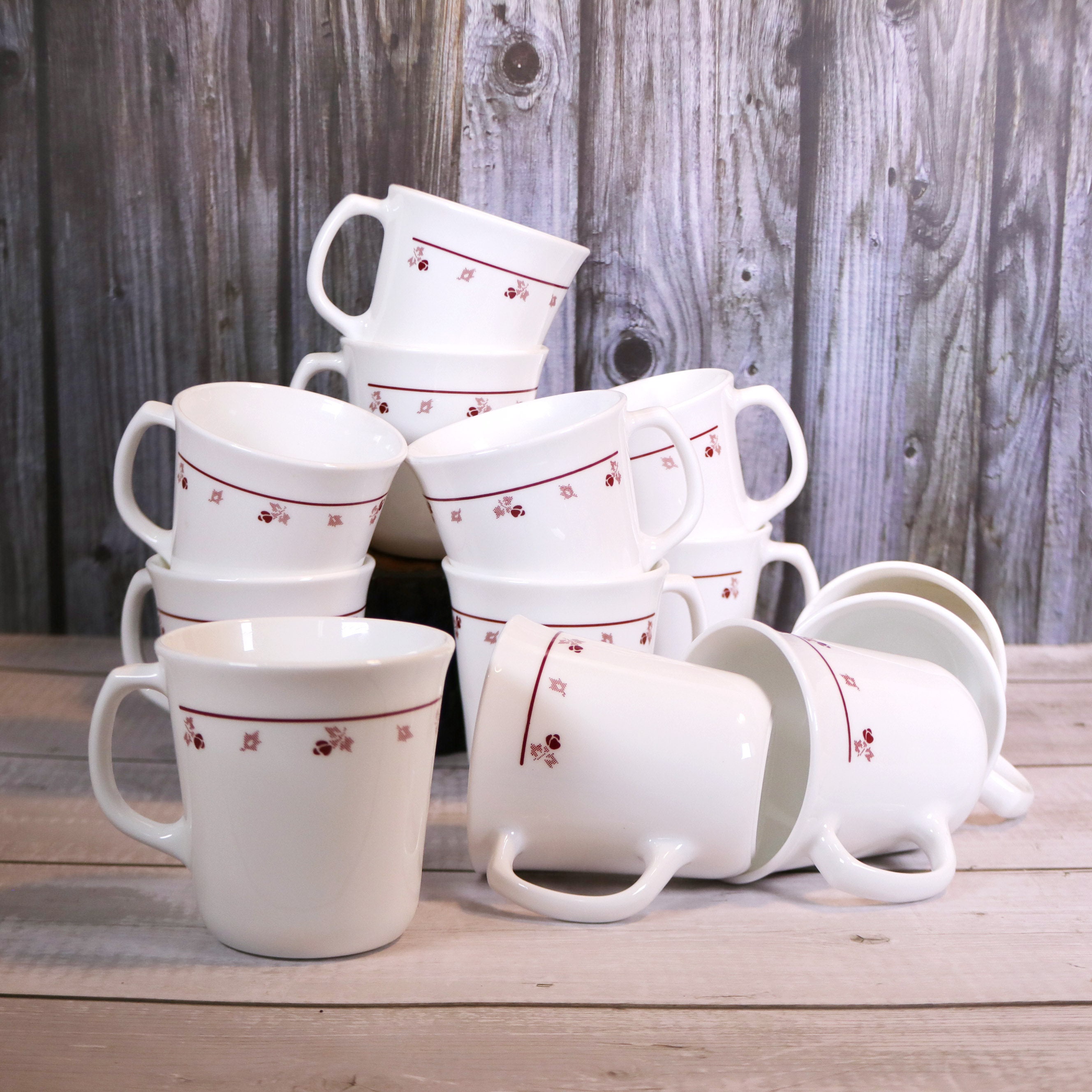 Burgundy Corelle Mugs - Sold Separately - Corning Coffee Tea Mug Cup ...