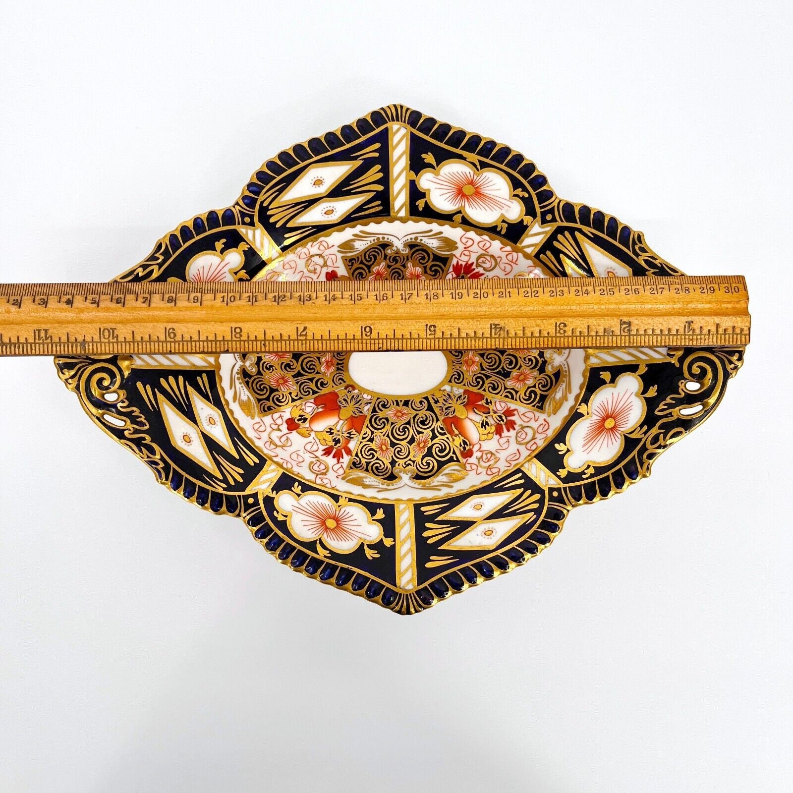 Antique Royal Crown Derby England Oval Cabinet Plate Traditional Imari W/gadroon - Etsy
