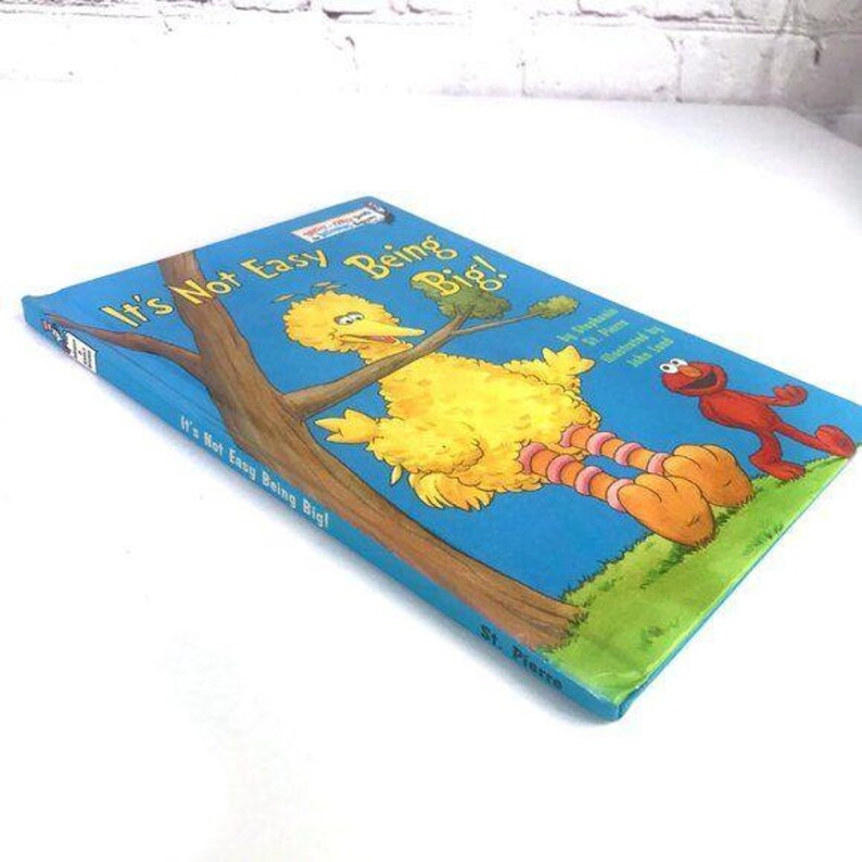 Vintage Sesame Street Not Easy Being Big First Edition Retro Children's ...