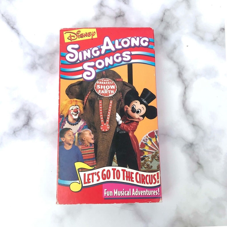 Walt Disney Sing Along Songs VHS Let's Go to the Circus - Etsy