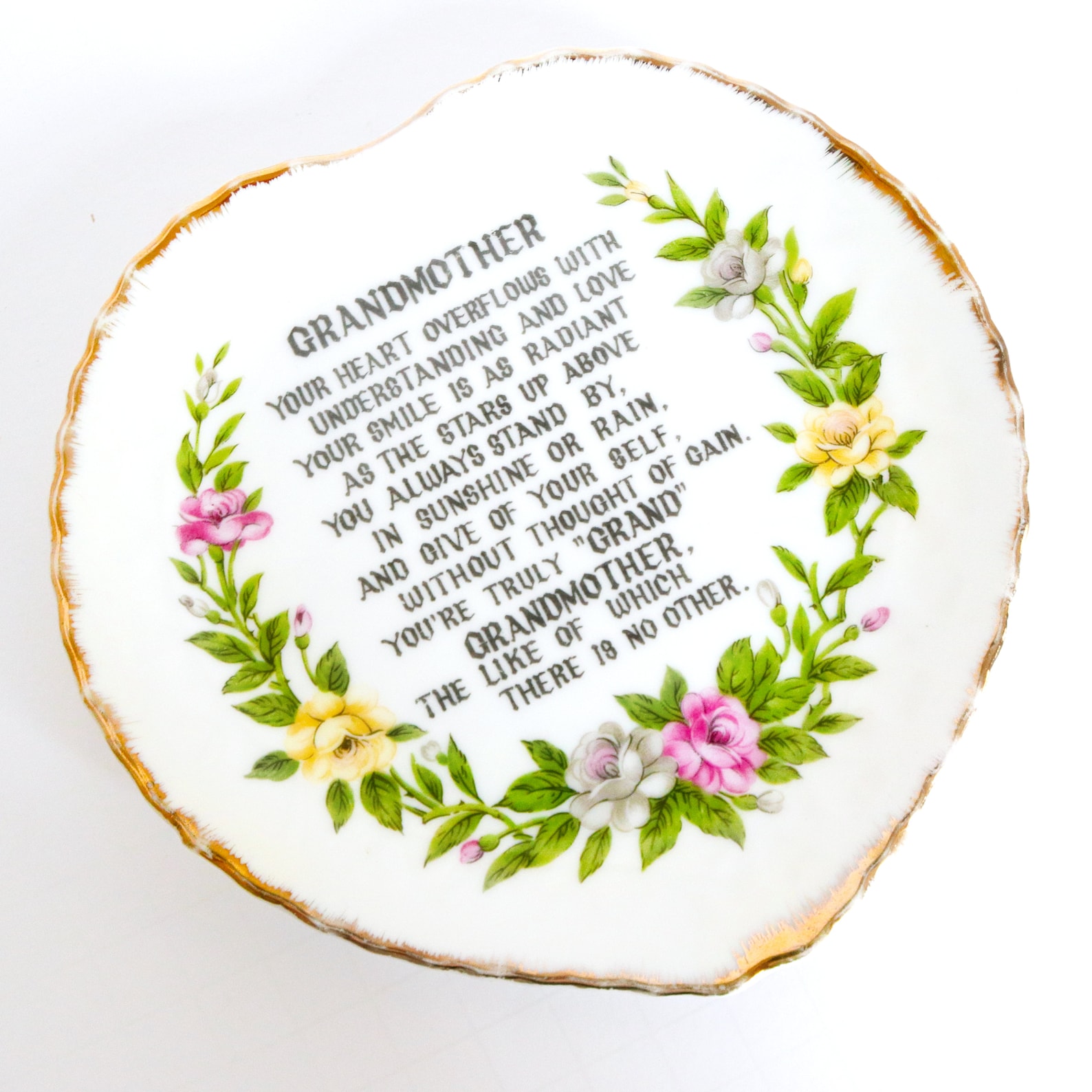 Grandmother Poem Plate Vintage Porcelain Collectible Plates Wall Decor ...