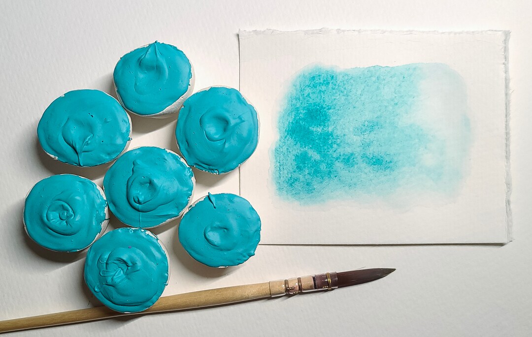 WATERFALLS / Clay Pans / Handmade Watercolor Paint / Hand Mulled Paints ...