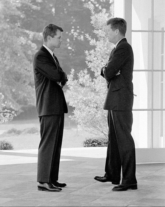 JFK With RFK Brothers Chatting 4 size options Poster/ Photo | Etsy