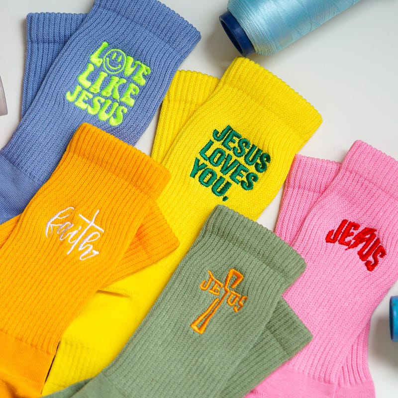 Christian Cross Socks - Etsy UK