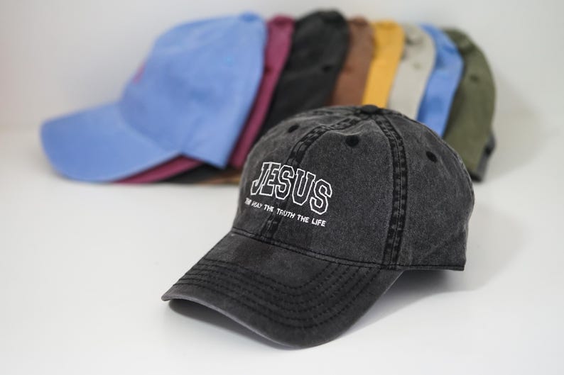 JESUS Baseball Caps, Embroidery JESUS Hat - Etsy