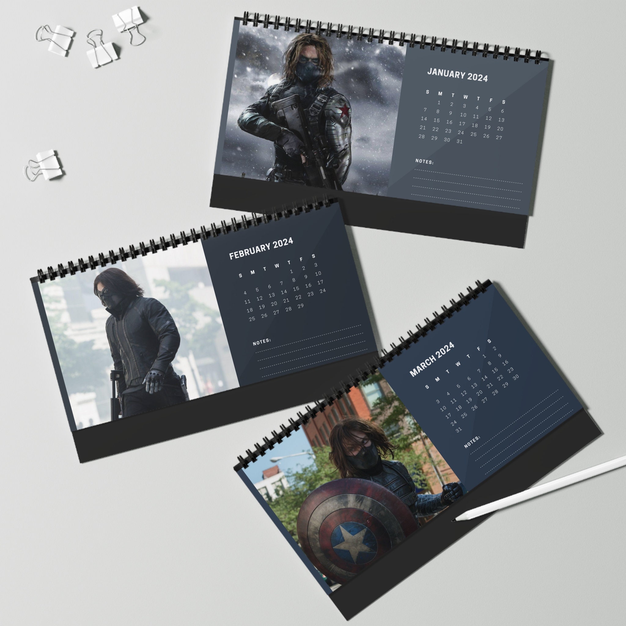 Winter Soldier Desk Calendar 2024 sold by (an) drew | SKU 4593738 ...