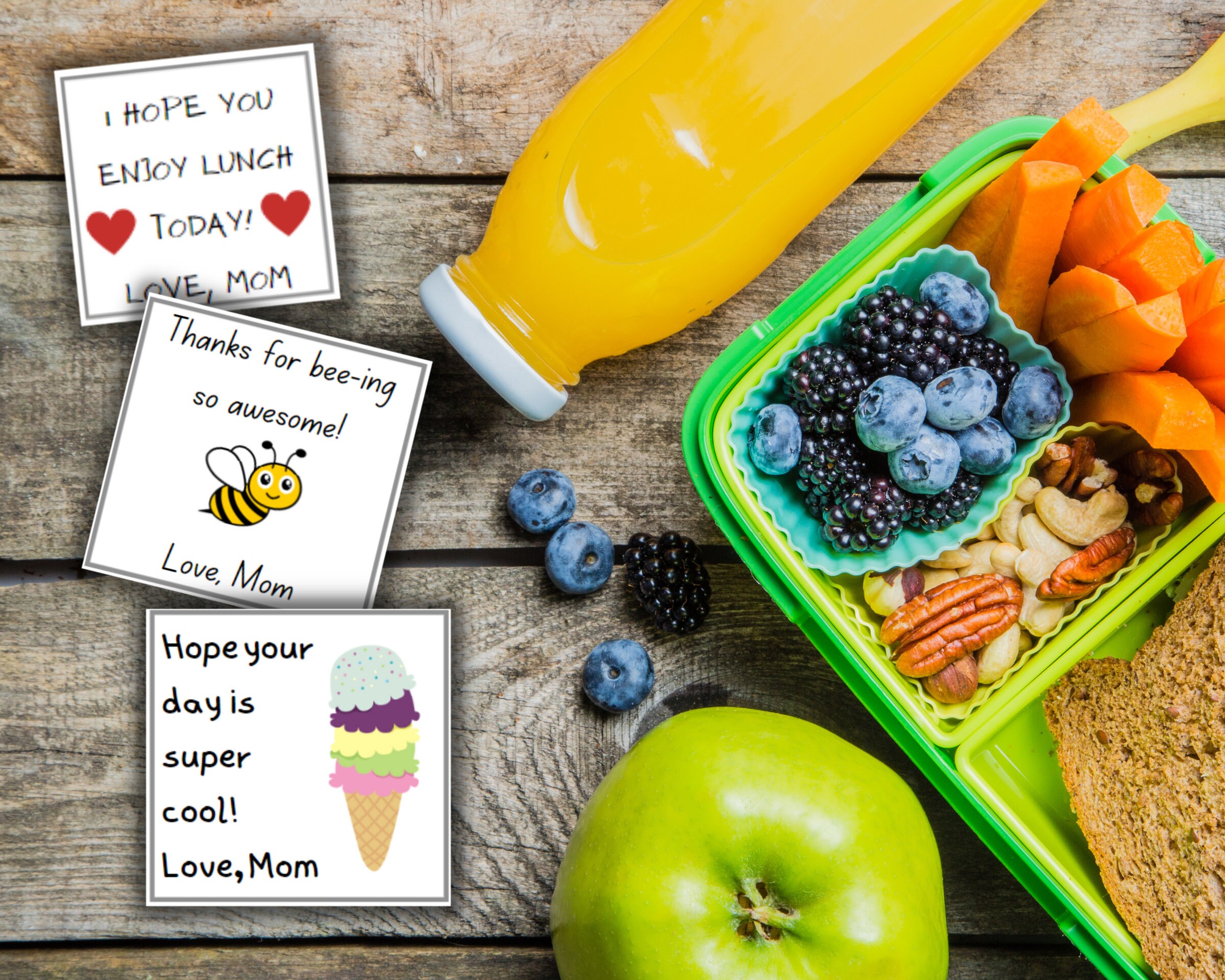 12ct Lunch Box Notes for Kids, Affirmation Cards for Kids, Kid's Cards ...