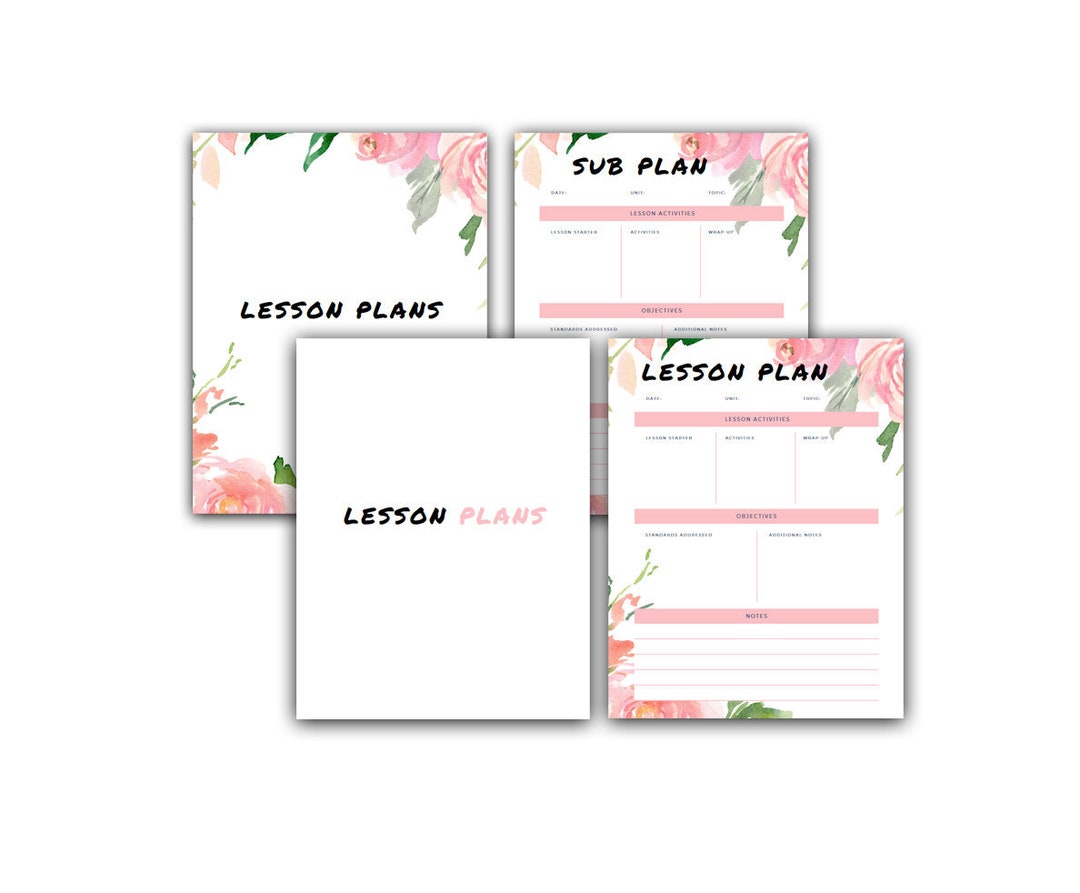 Lesson Plan & Sub Plan Printable Documents! Digital! - Etsy