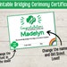 Girl Scout Bridging Ceremony Certificate - INSTANT DOWNLOAD - Daisy ...