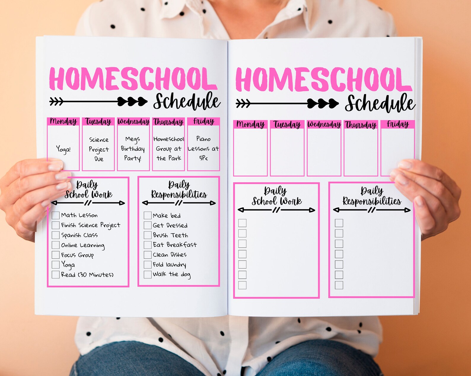 Homeschool Schedule // Homeschool Routine Record Log Tracker Sheet ...