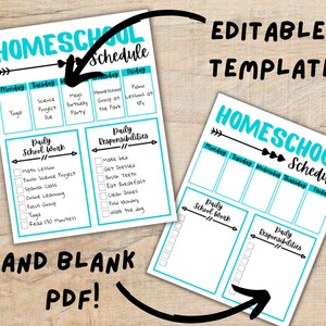 Homeschool Routine Record Log Tracker Sheet // Planner or Attendance ...