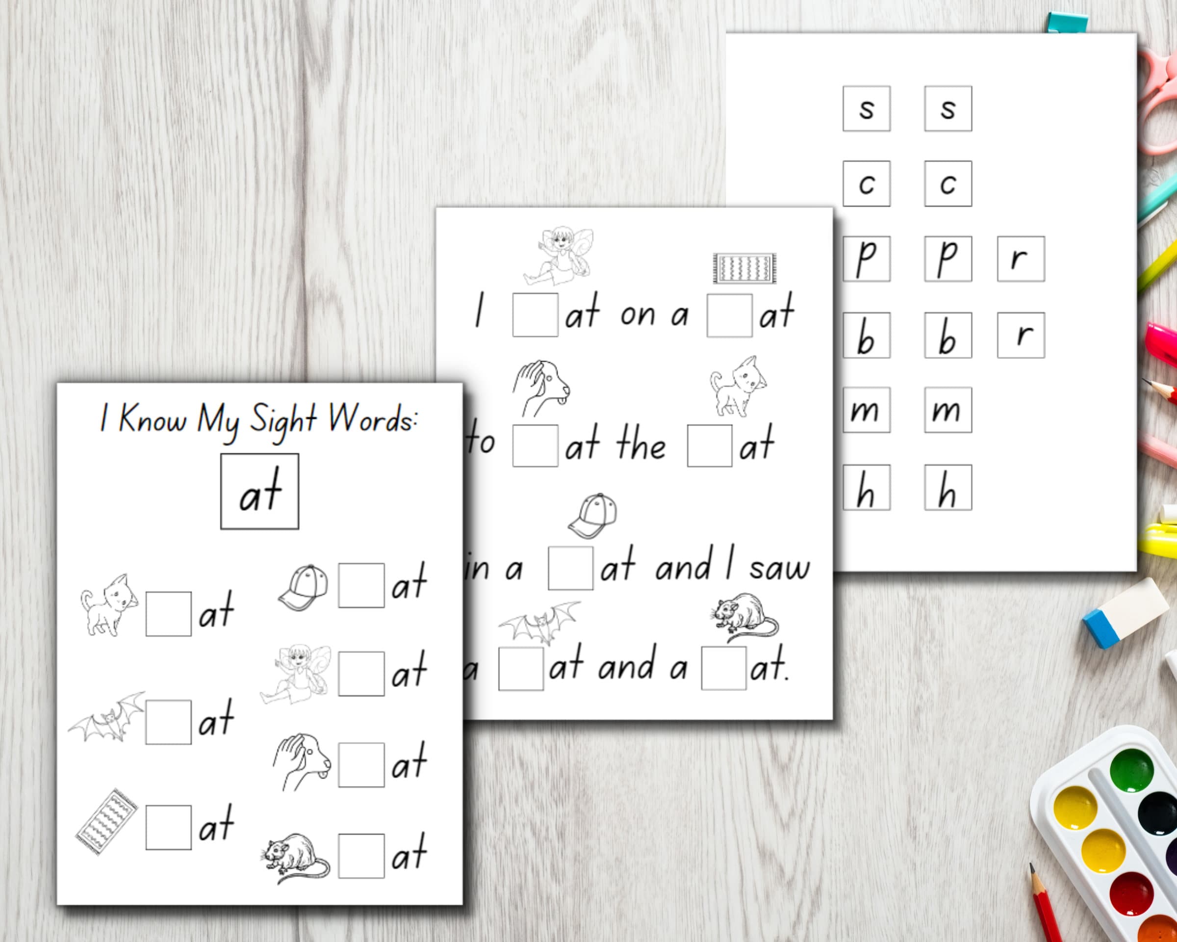 At Beginning Sounds, Printable Alphabet Game, Preschool Kindergarten ...
