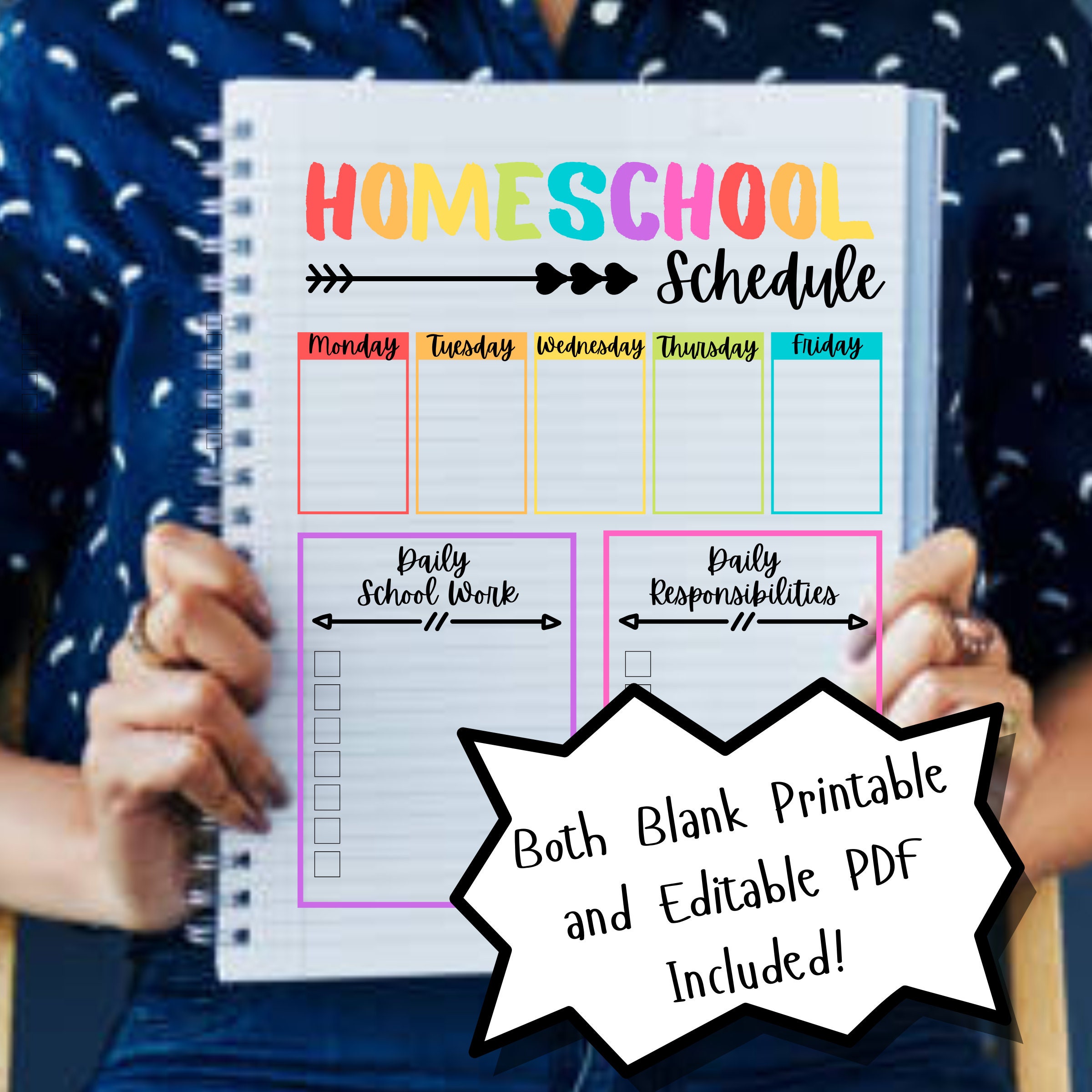Homeschool Routine Record Log Tracker Sheet // Planner or Attendance ...