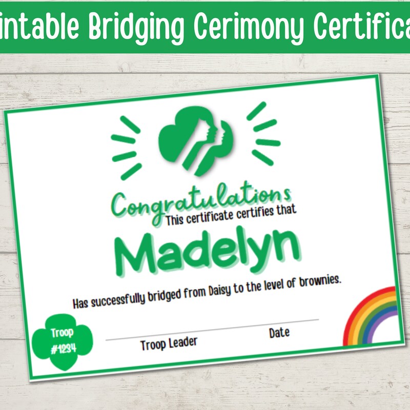 Girl Scout Bridging - Etsy