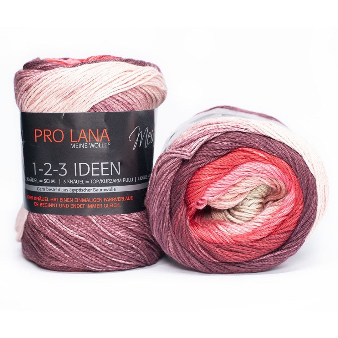 Degrade Cotton Yarn, 3 Oz./344 Yards, Egyptian Cotton, Knitting Yarn ...