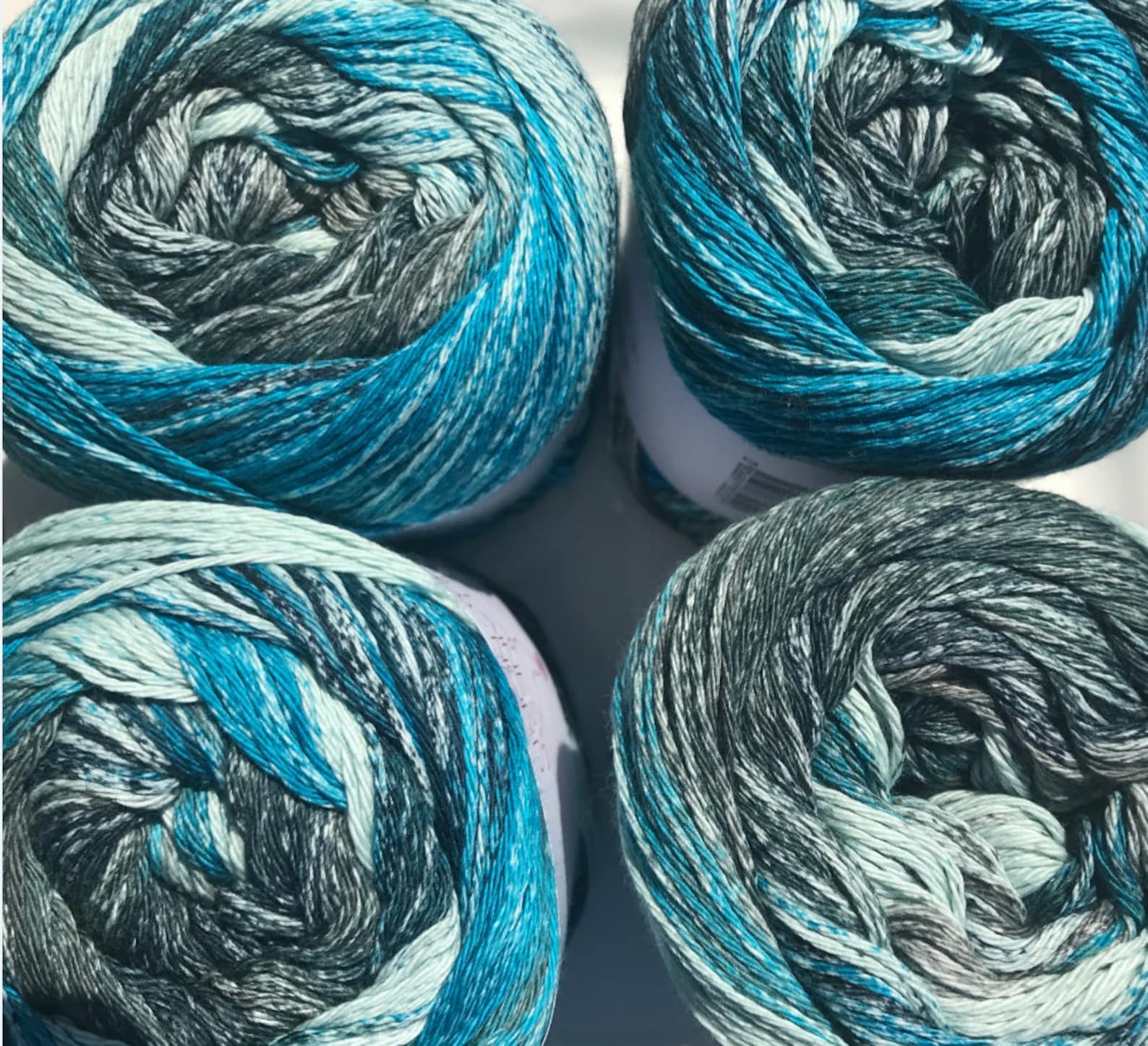 Self-striping Cotton Yarn Mercerized Cotton Knitting Yarn | Etsy