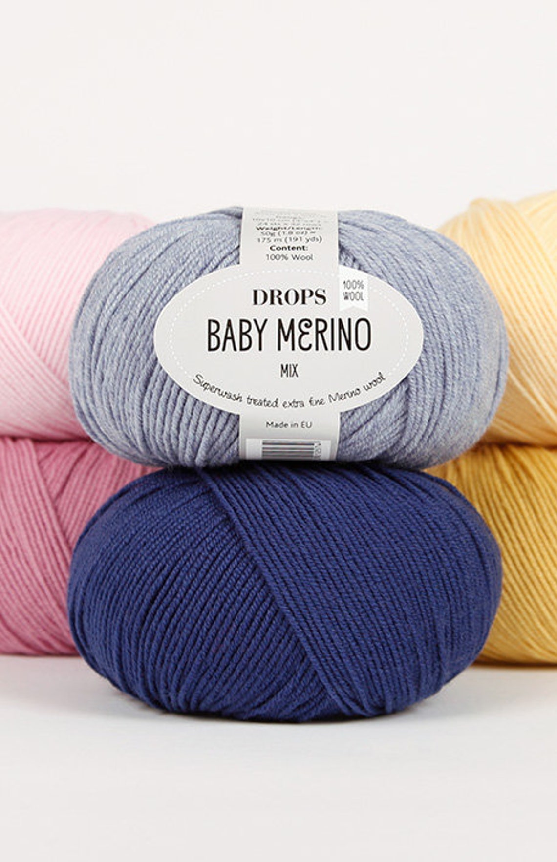DROPS Baby Merino Merino Yarn Knitting Yarn Baby Yarn - Etsy
