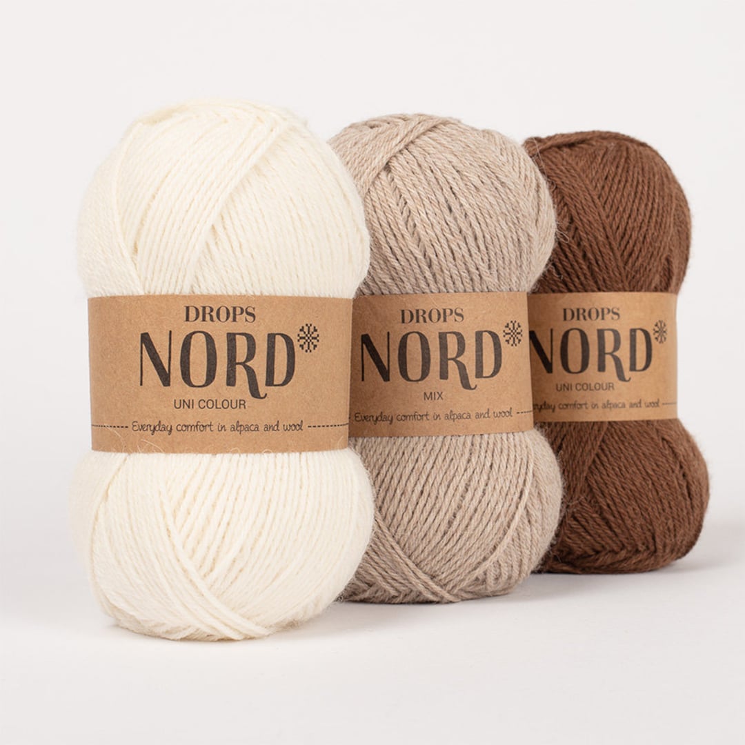 DROPS Nord Alpaca Blend Yarn, Sock Knitting Yarn, 19 Shades - Etsy