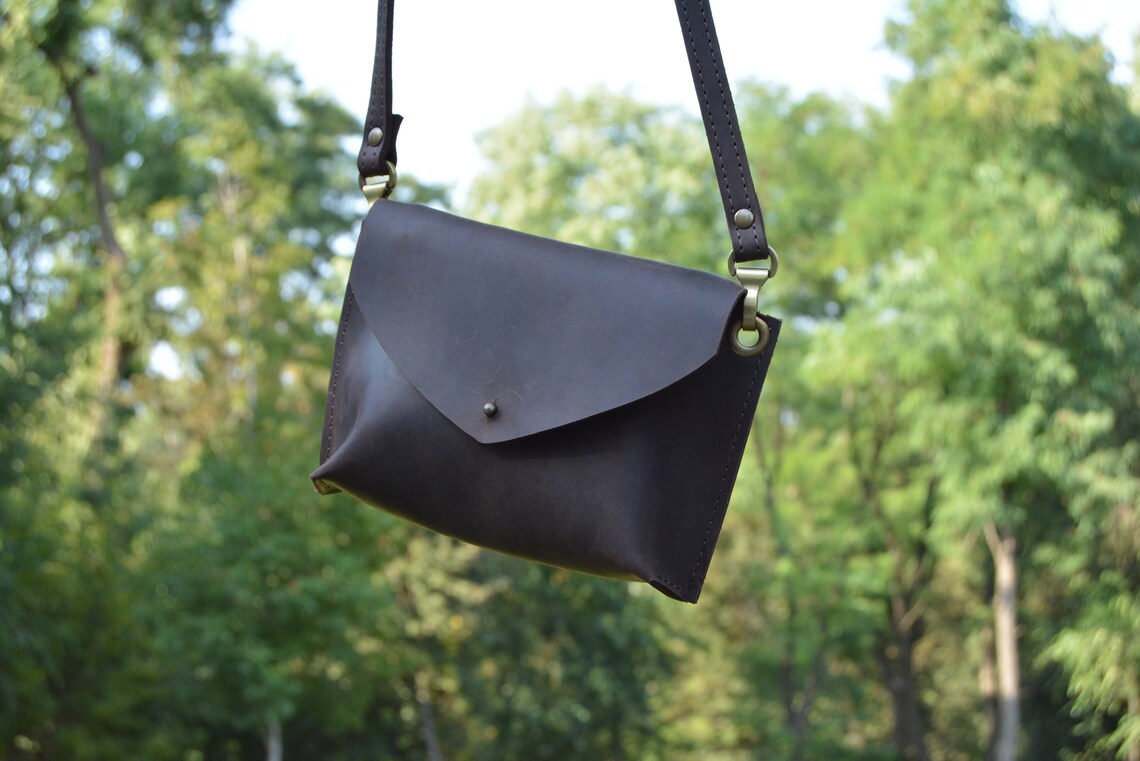 Small Leather Crossbody Bag Leather Purse Bridesmaid Gift - Etsy