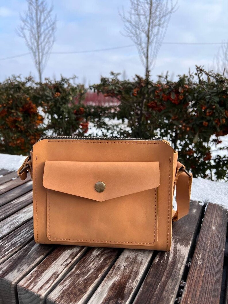 Small Leather Purse, Small Crossbody Purse, Personalized Leather Bag ...