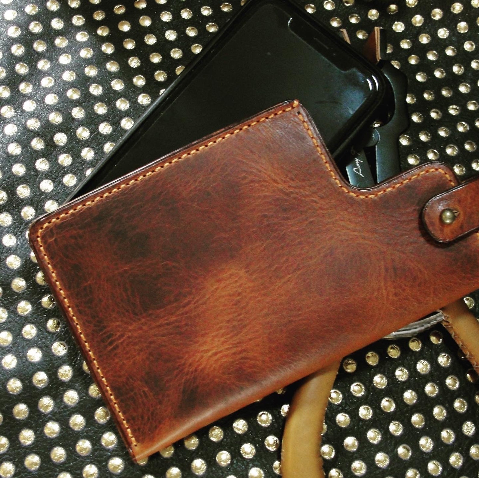 Handmade Leather Iphone, Samsung Etc. Mobile Case, Holder, Holster ...